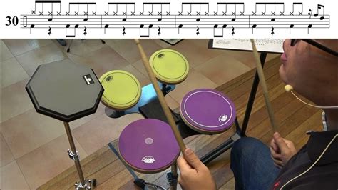 드럼배우기 드럼수업 5차시 25번~30번 나무젓가락으로 드럼 쉽게 배우기 드럼 무작정 따라하기 드럼치는법 Youtube