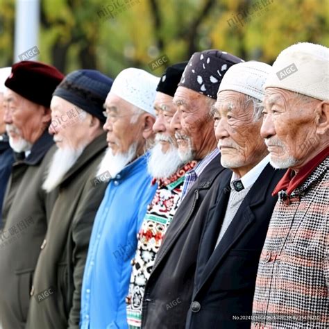 AI创作图新疆维族老人 维吾尔族老人 维吾尔族老爷爷 欢乐维族老头 新疆老爷爷 维吾尔老头 回族老人 哈萨克族老人 清真少数民族 哈萨克老人