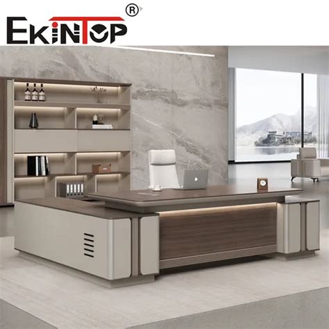Ekintop Modular Desk Modern Large L Shaped Executive Desk For Home