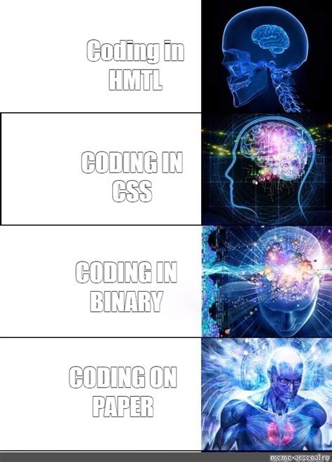 Сomics meme Coding in HMTL CODING IN CSS CODING IN BINARY CODING ON PAPER Comics Meme