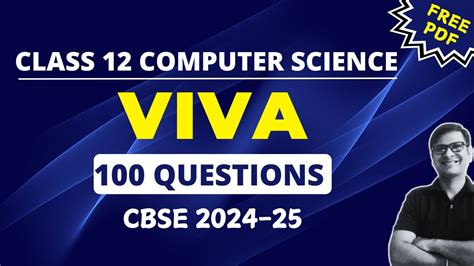 CS Viva questions class 12: Python & SQL | CBSE Boards 2024-25 | Class ...