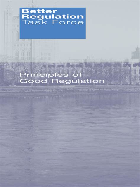 Principles Of Good Regulation Explained Pdf Policy Regulatory