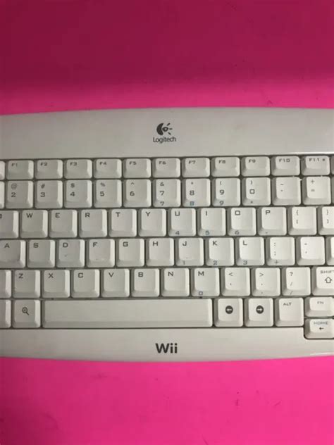 Nintendo Wii Logitech Wireless Keyboard No Usb Dongle Kg 0802 Tested