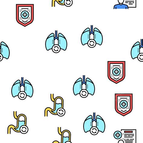 Organic Seamless Pattern Vector Png Images Organ Donation Medical