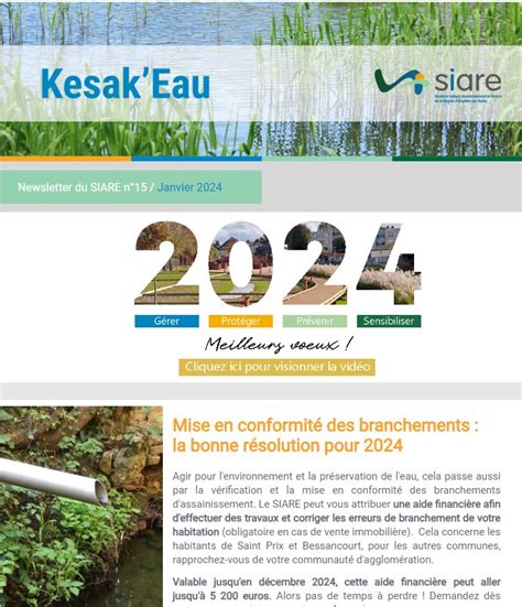 Kesakeau Newsletter N°15 Janvier 2024 Siare