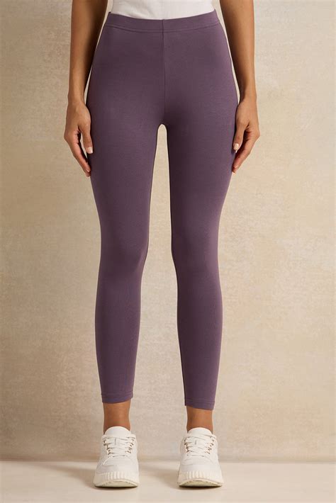 Buy Women Purple Leggings Set Pack Of 2 130786566 In Saudi Arabia