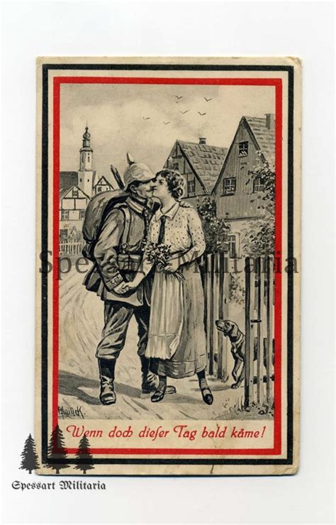 Postkarte Erster Weltkrieg Spessart Militaria