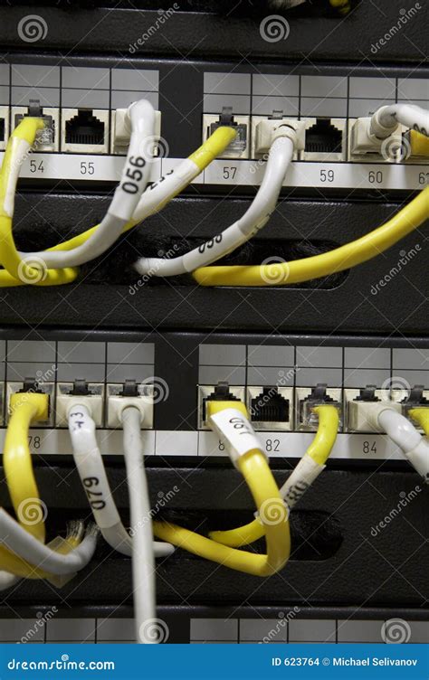Ethernet Patch Panel Stock Photo Image Of Port Interfaces
