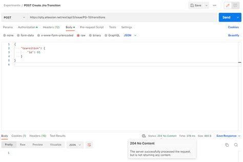 Transition Jira Issue Through POSTMAN Or Atlassian Forge Does Not