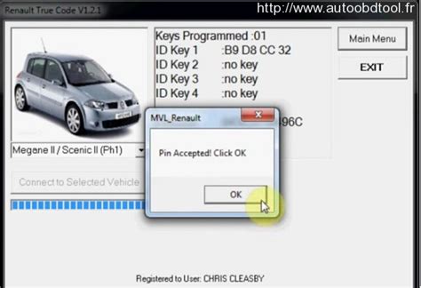 Programmer la carte clé Renault Megane II avec FNR 4 en 1 AutoOBDTool fr