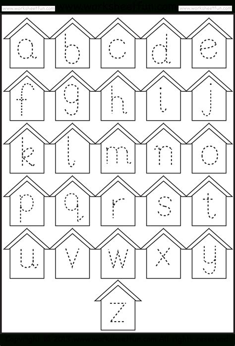 Printable Alphabet Trace Sheets