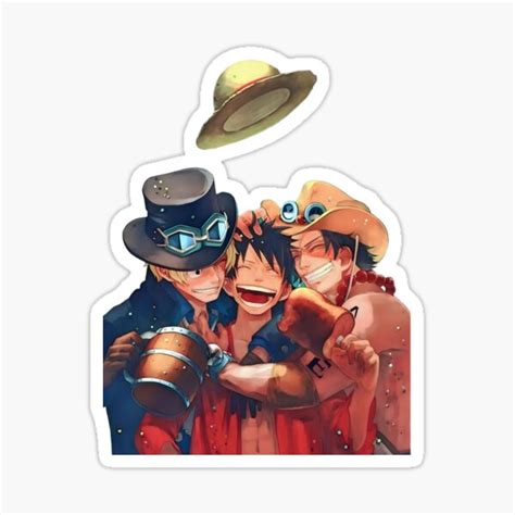 Ace Sabo And Luffy Sticker For Sale By Syedaidah Redbubble