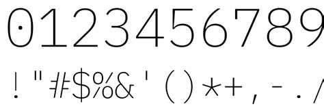 IBM Plex Mono ExtraLight Font FFonts Net