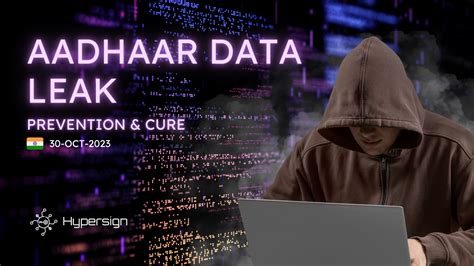 The Solution To Aadhaar Data Leak Problem