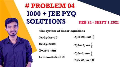 Problem 04 Iit Jee 1000 Pyq Solution Series Mathematics Youtube