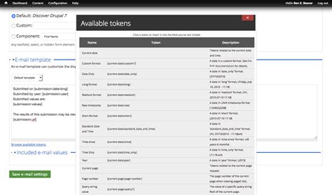 Token Use For Custom Webform Emails Osu Drupal 7 Web Technology