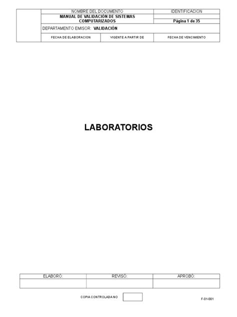 Manual Validación De Sistemas Computarizados Pdf