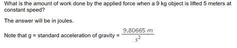 Solved What Is The Amount Of Work Done By The Applied Force Chegg