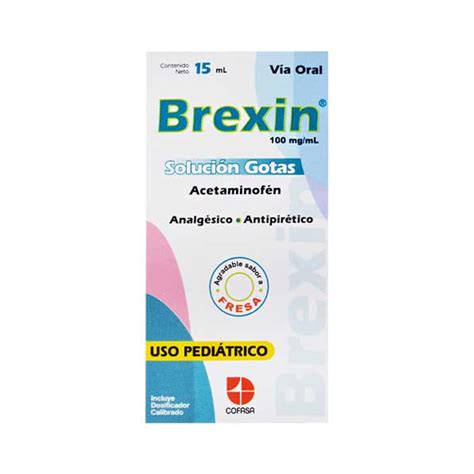 Acetaminofén Brexin 100mg ml 15ml Solución Gotas Farmahorro