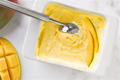 Helado De Mango Receta Fácil Con Y Sin Heladera