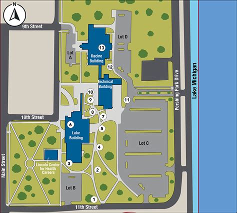 Racine Campus Sustainability Walking Path Map Gateway Technical College