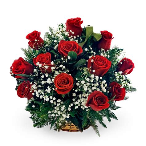 Canasta 15 Rosas Rojas Redfloral