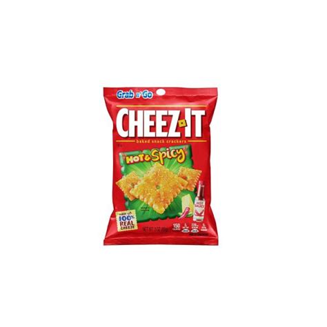 Cheez It Hot And Spicy Baked Snack Crackers Grandioseae