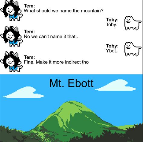 How The Team Came Up With Mt Ebott As A Name R Undertale