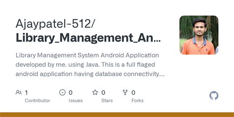Github Ajaypatel 512librarymanagementandroidapp Library Management System Android