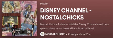 Disney Channel Playlists Nostalchicks