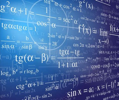 Mathematics Background With Formulas And Graph Life Lyrics Education