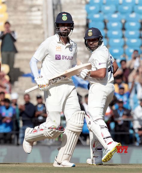 Nagpurindias Cricket Captain Rohit Sharma And Kl Rahul Run Between