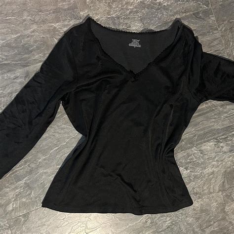 Cuddl Duds Black Shirt Xl1x This Shirt Is Super Depop