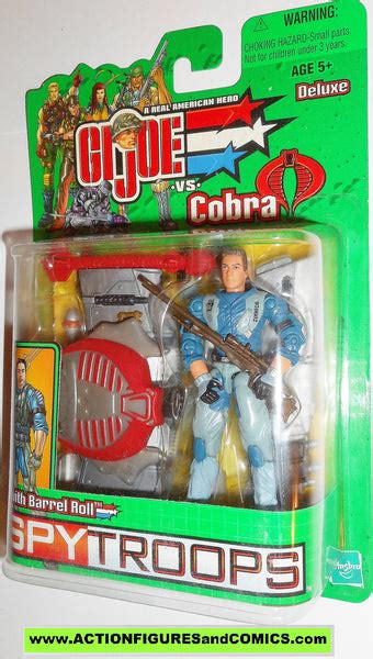 Gi Joe Barrel Roll Air Assault Glider Spytroops Action Figures Moc 200