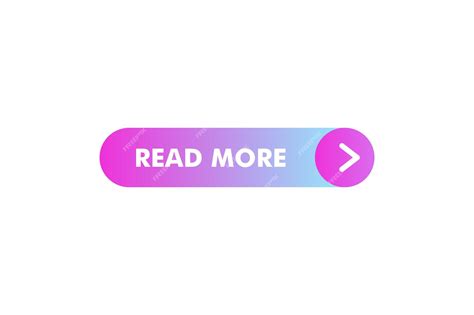 Premium Vector | Read more colorful button vector icon. gradient button ...