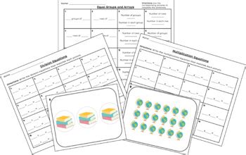 Arrays And Equal Group Practice By Teaching A T TPT