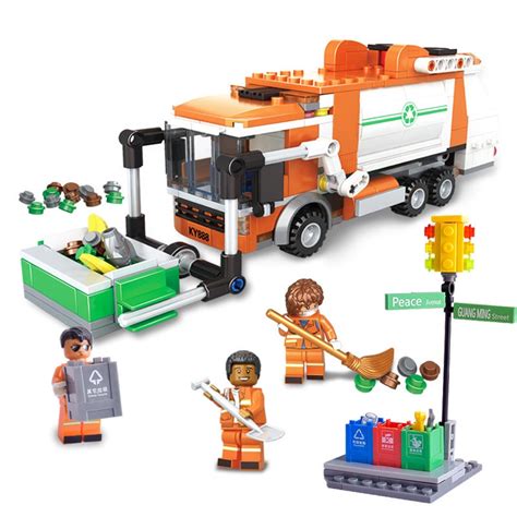 403 Pcs Compressed Garbage Truck Building Blocks Shopee Malaysia