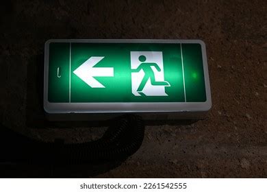 Emergency Exit Arrow Indicating Direction Stock Photo Shutterstock