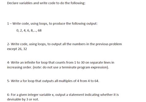 Solved Declare Variables And Write Code To Do The Following Chegg