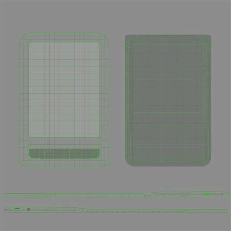 Pocketbook Touch 2 전자 책 리더 3d 모델 14 Dae Fbx Max Ma Obj Unknown Free3d
