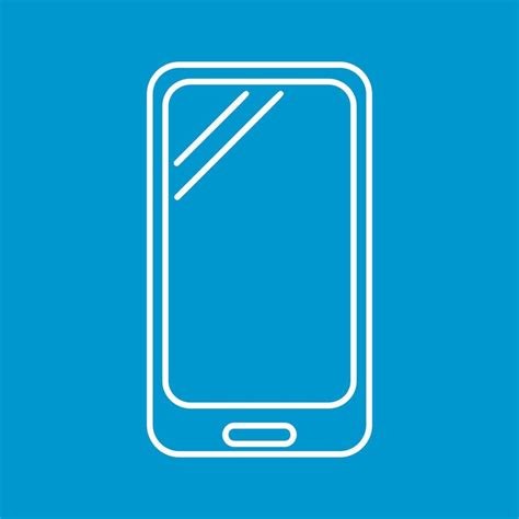 Smartphone Thin Line Icon 14020379 Vector Art At Vecteezy