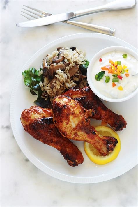 Pilons de poulet au four marinés au yaourt citron épices Cuisine