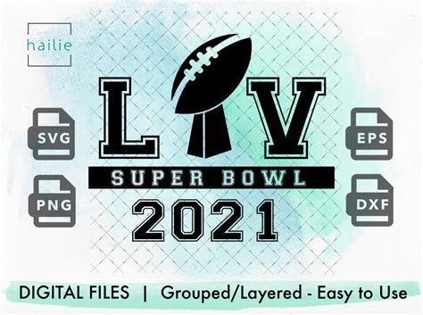 Super Bowl Lv 2021 Svg Football Cup Svg Football Fan Svg Etsy
