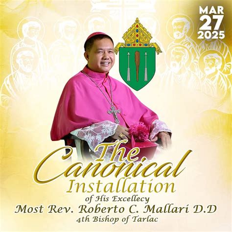Canonical Installation Of Most Rev Roberto C Mallari Dd San