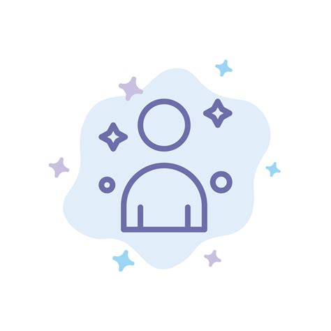 Male Man Person Blue Icon On Abstract Cloud Background 14655630 Vector Art At Vecteezy