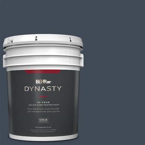Behr Dynasty 5 Gal Ppu14 20 Starless Night Flat Exterior Stain