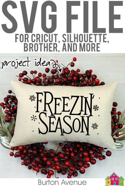 Freezin Season Pillow Burton Avenue