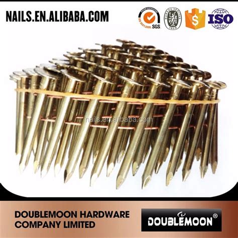 China Yellow Zinc Galvanized Coil Roofing Nails Manufacturers