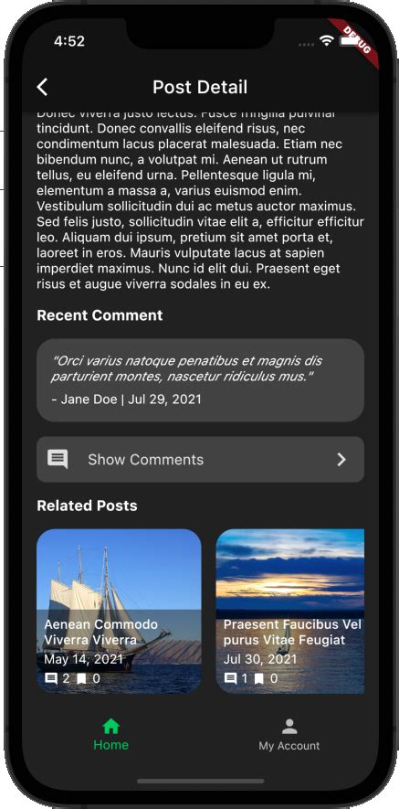 Blog App UI Template For Flutter By Zeymur CodeCanyon