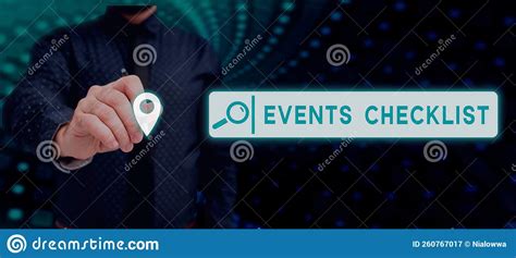 Text Showing Inspiration Events Checklist Word Written On Invaluable Tool For Successfully